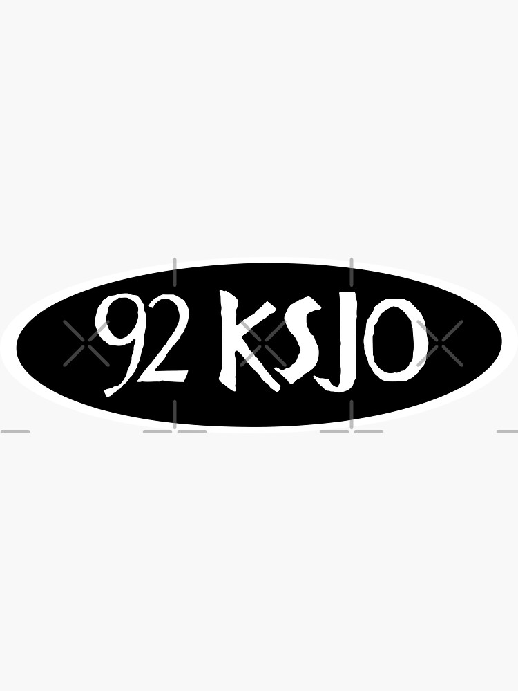 "92 KSJO Rock Radio Logo (San Jose, California) vintage logo" Sticker ...