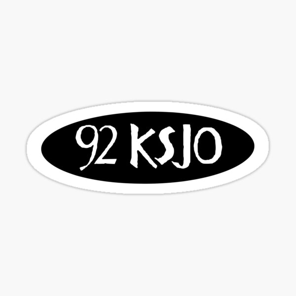 "92 KSJO Rock Radio Logo (San Jose, California) vintage logo" Sticker ...