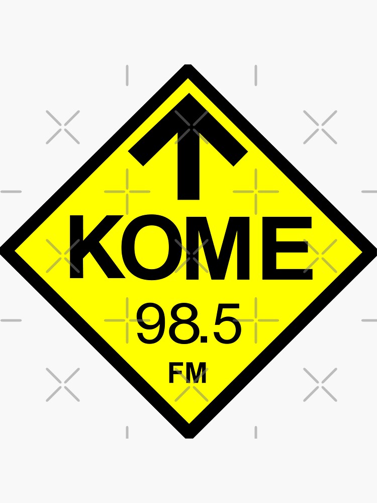 "KOME Rock Radio Vintage Logo (San Jose, CA)" Sticker for Sale by ...