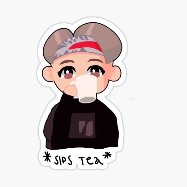 "*Sips Tae*" Sticker for Sale by awesomeally | Redbubble