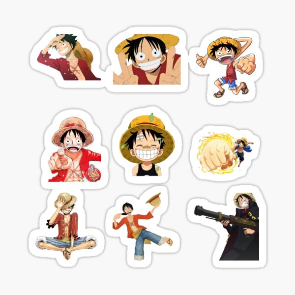 " monkey d luffy pack" Sticker for Sale by vensoos | Redbubble