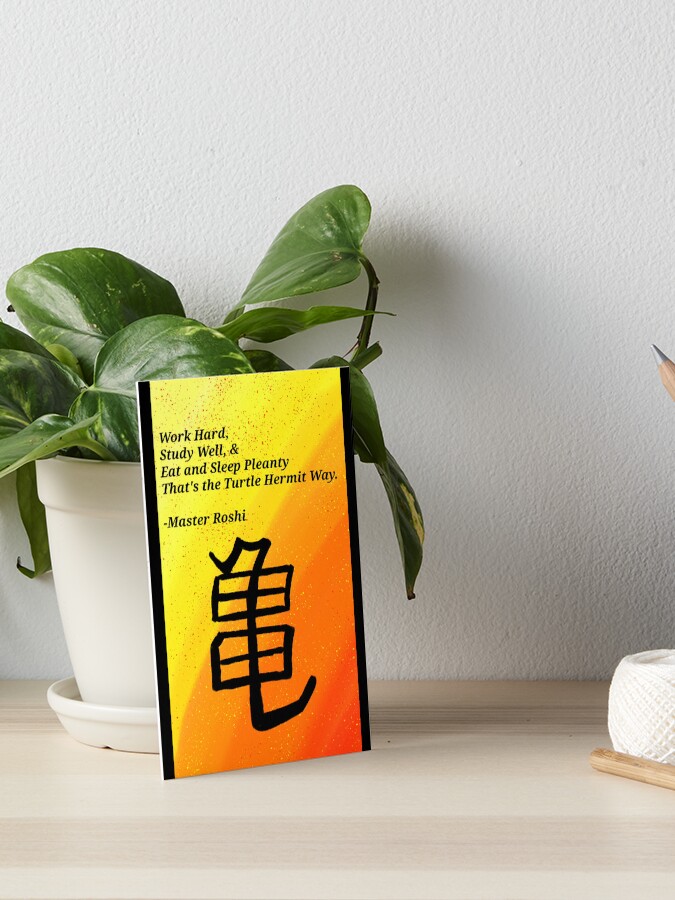 "Master Roshi The Way of the Turtle Hermit" Art Board Print for Sale by ...