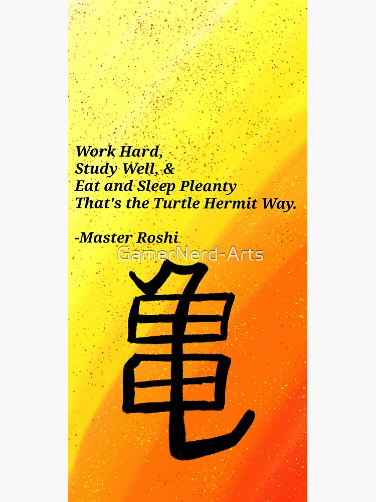 "Master Roshi The Way of the Turtle Hermit" Sticker for Sale by ...