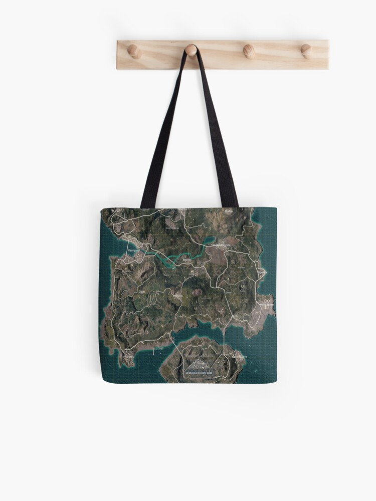 "PUBG Erangel Map" Tote Bag for Sale by RipPepe | Redbubble