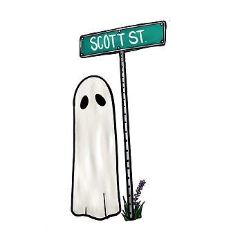 "Phoebe Bridgers Scott Street Ghost" Sticker for Sale by Hope419 ...
