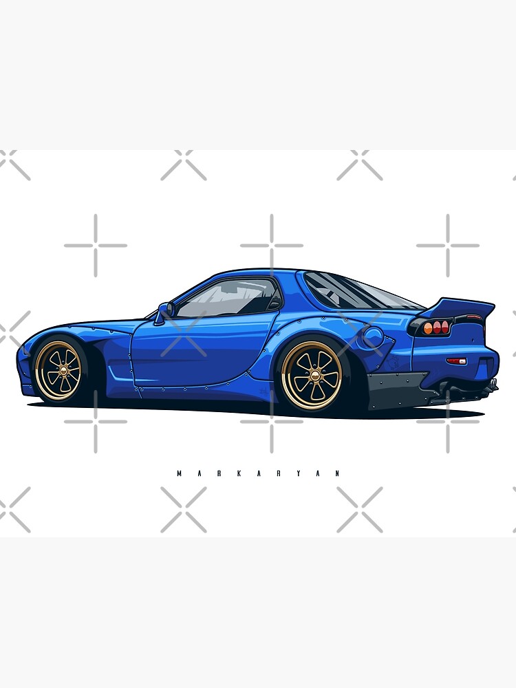 "Wide body RX7" Poster for Sale by OlegMarkaryan | Redbubble