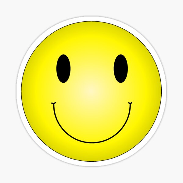 "Classic Yellow Smiley" Sticker for Sale by jkcoder | Redbubble