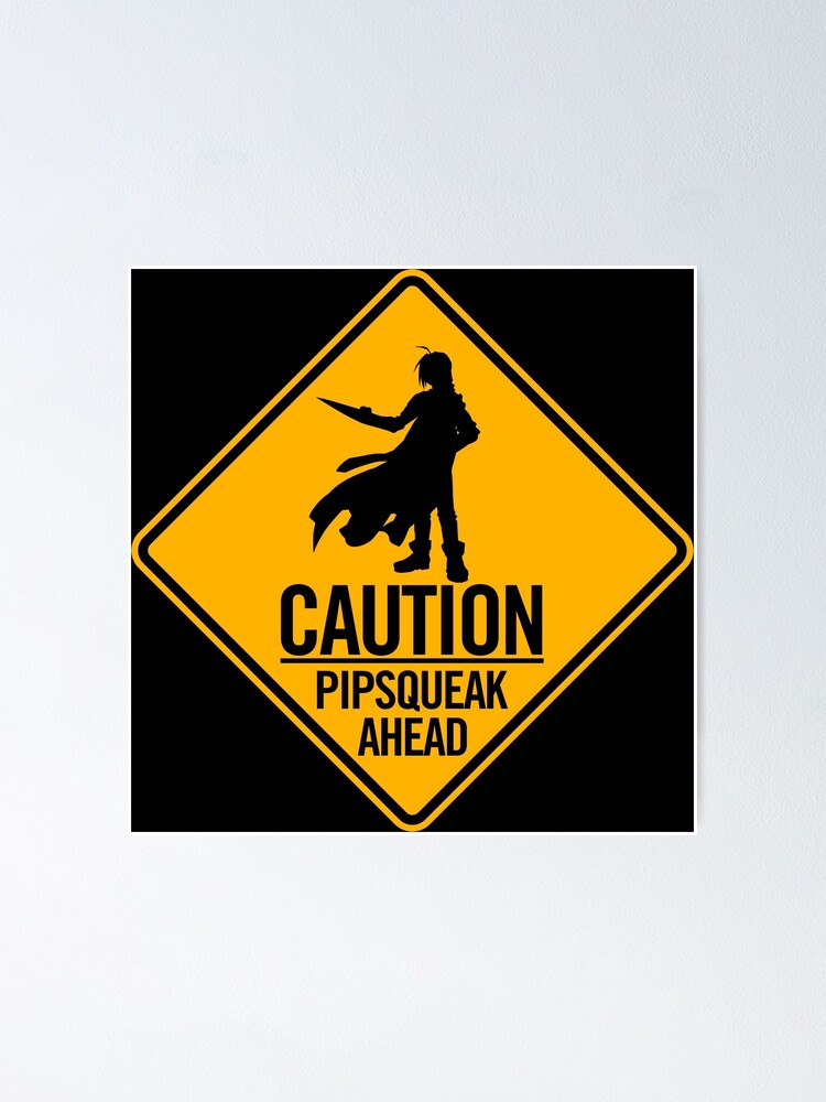 "Caution Anime Inspired Shirt" Poster by JaneFlame | Redbubble