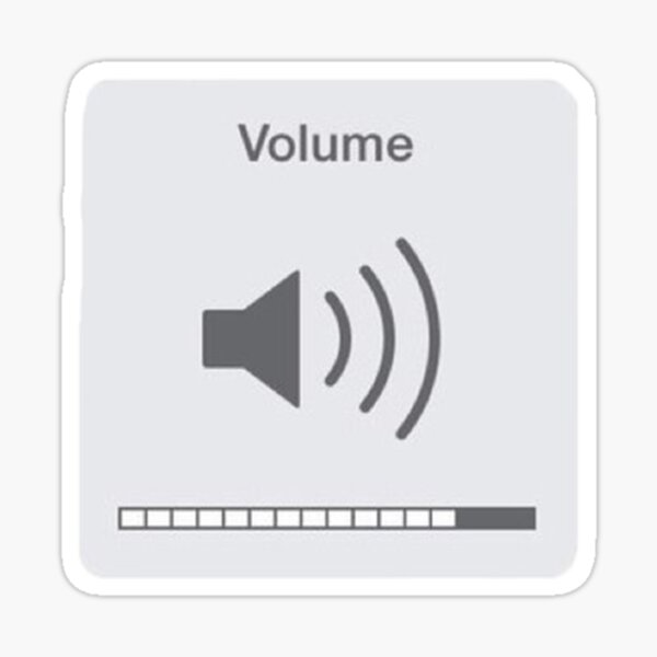 "Volume" Sticker by magicbyalexis | Redbubble