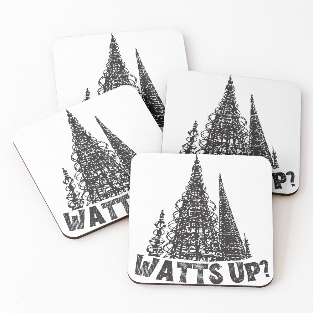 "Watts Towers South Central Los Angeles - Watts Up?" Sticker for Sale ...