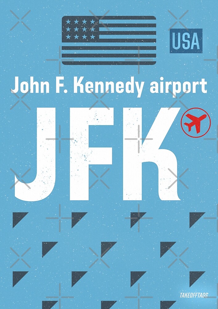 "JFK New York airport code" by airportstickers K. G. | Redbubble