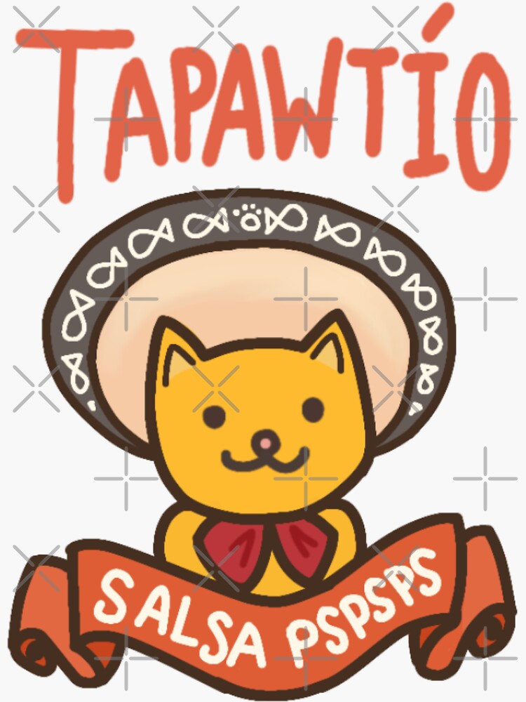 "Tapatio Cat | Mexican Hot Sauce Pspsps" Sticker for Sale by Maria ...