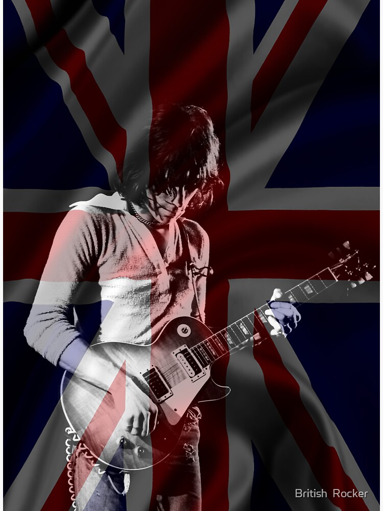 "Union Jack Special: Jeff Beck" Sticker for Sale by IgorGillan | Redbubble
