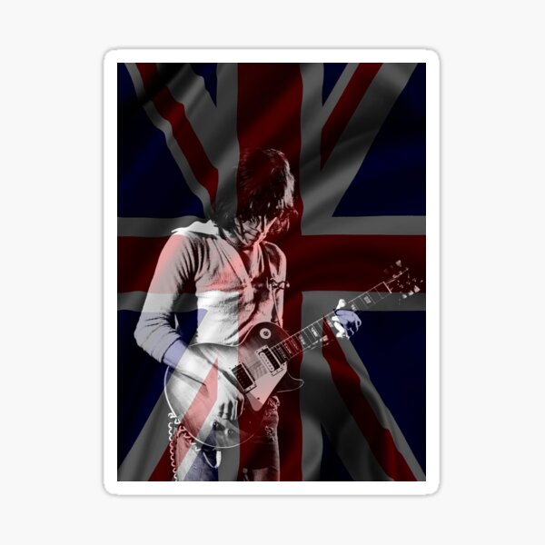 "Union Jack Special: Jeff Beck" Sticker for Sale by IgorGillan | Redbubble