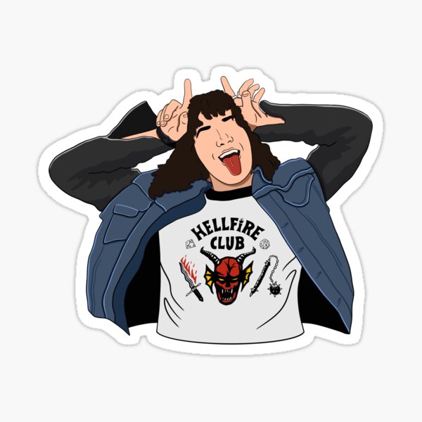 "Stranger Things Eddie Munson" Sticker for Sale by megan8423 | Redbubble