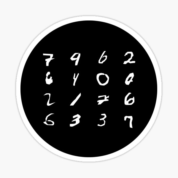 "AI – MNIST" Sticker for Sale by coderman | Redbubble