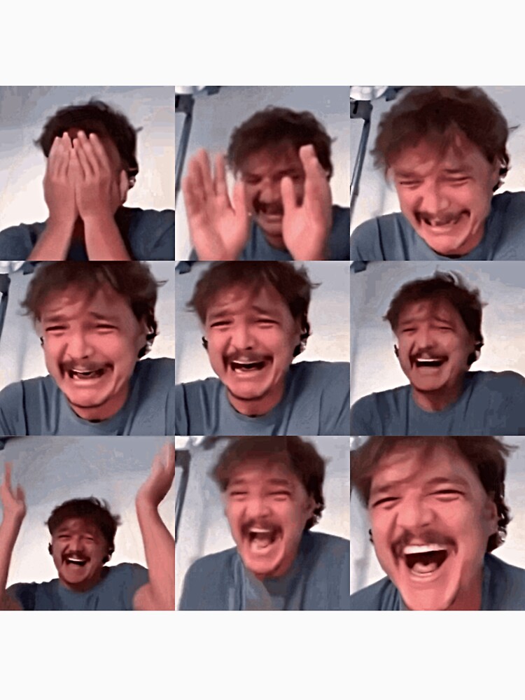 "Pedro Pascal Laughing & Crying Meme" T-shirt for Sale by totheroses2 ...
