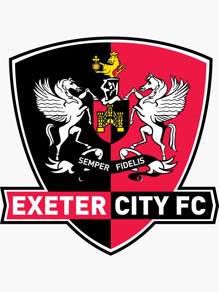 "exeter city fc stickers" Sticker for Sale by premiumstars | Redbubble
