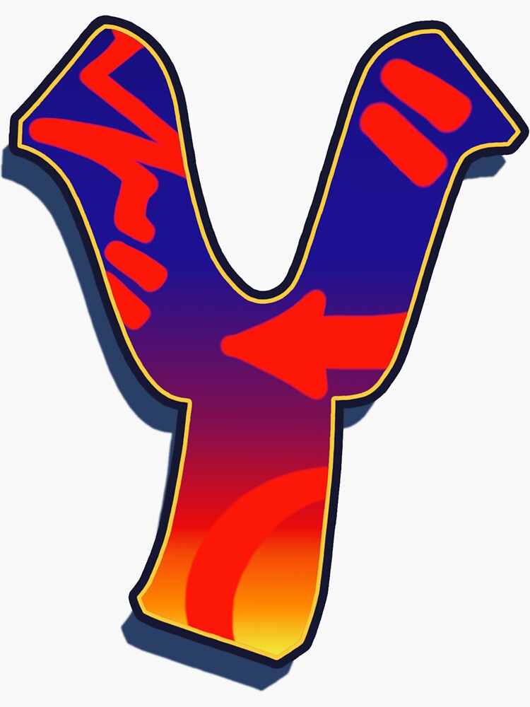 "Letter Y - Night Sky" Sticker for Sale by Dmitri-Art | Redbubble