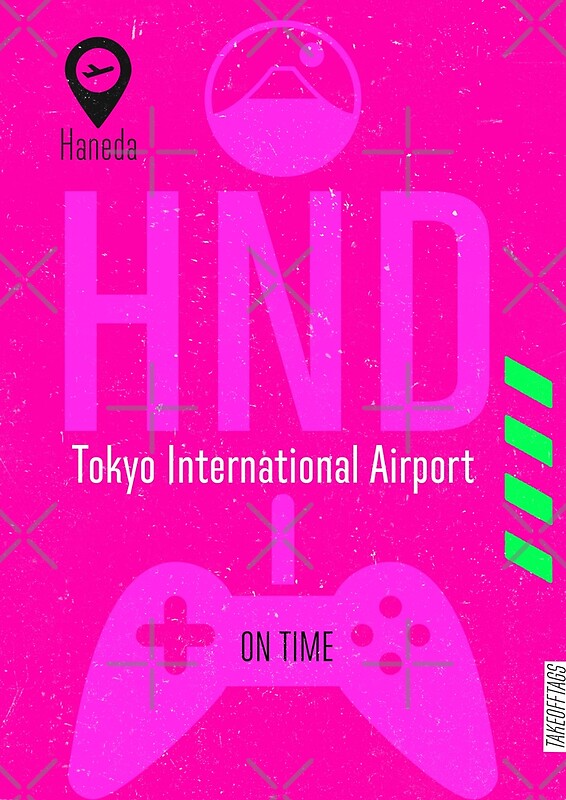 "HND Tokyo airport code" by airportstickers K. G. | Redbubble