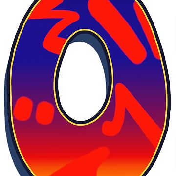 "Letter O - Night Sky" Sticker for Sale by Dmitri-Art | Redbubble