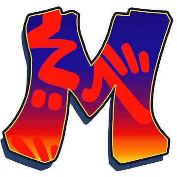 "Letter M - Night Sky" Sticker for Sale by Dmitri-Art | Redbubble