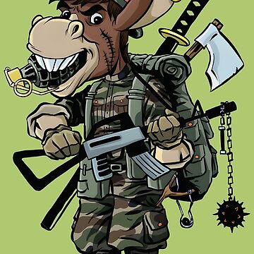 "Tactical Donkey - Operation Bad Ass - No Gun No Fun" Poster for Sale ...