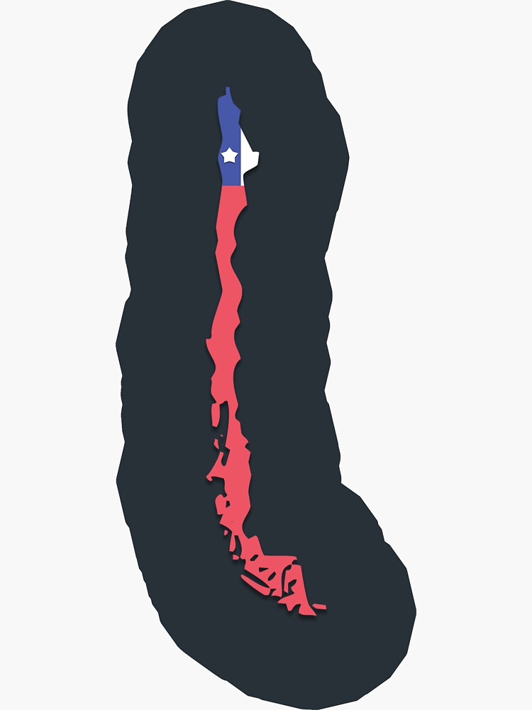 "Chile" Sticker for Sale by FlatFlags | Redbubble