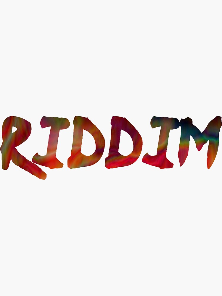 "Riddim Logo" Sticker for Sale by meganinsane | Redbubble