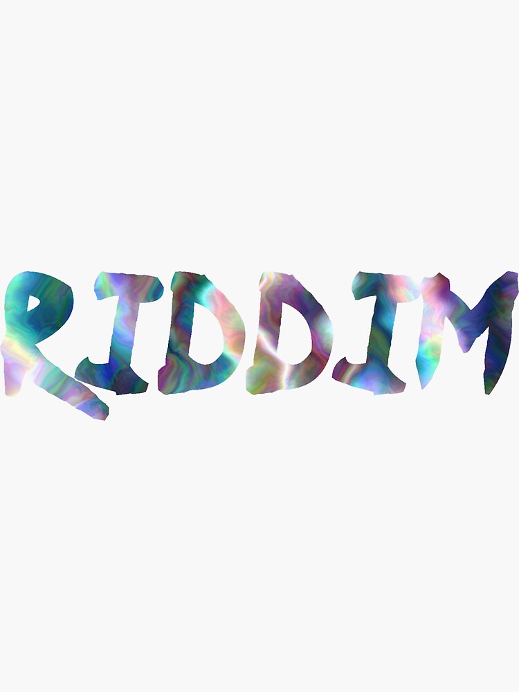 "Riddim Logo" Sticker for Sale by meganinsane | Redbubble