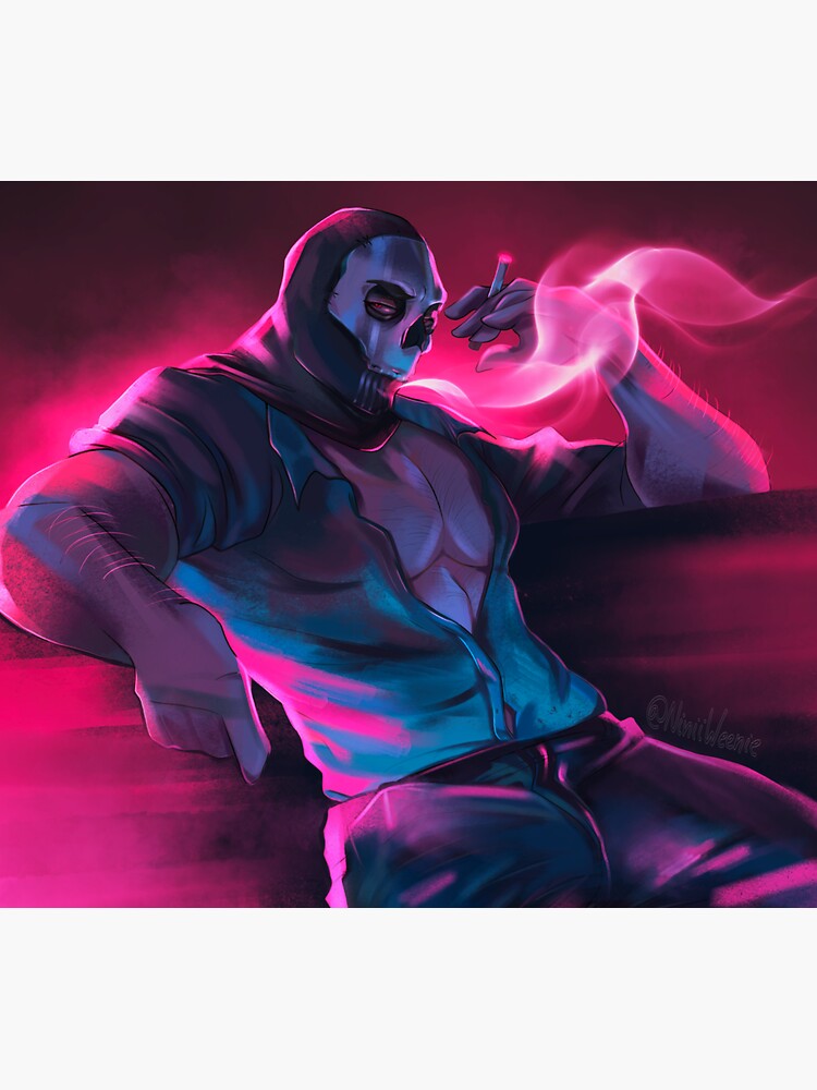 "Simon Ghost Riley" Sticker for Sale by NiniiWeenie | Redbubble