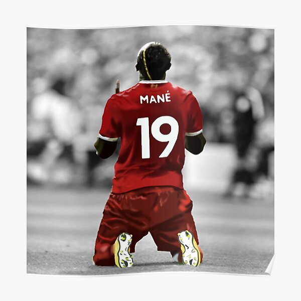 "Liverpool's Sadio Mane " Poster by TDCartoonArt | Redbubble