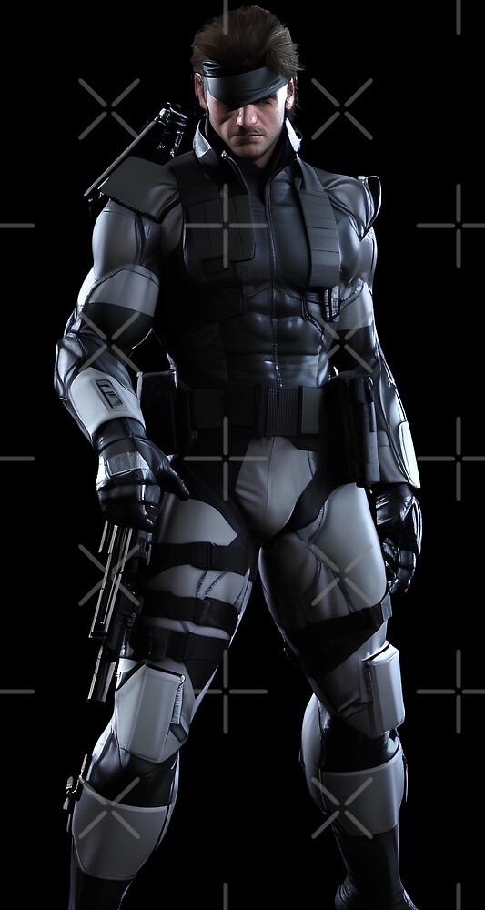 "Solid Snake Metal Gear Solid Concept Art" by ArtisticBrush | Redbubble