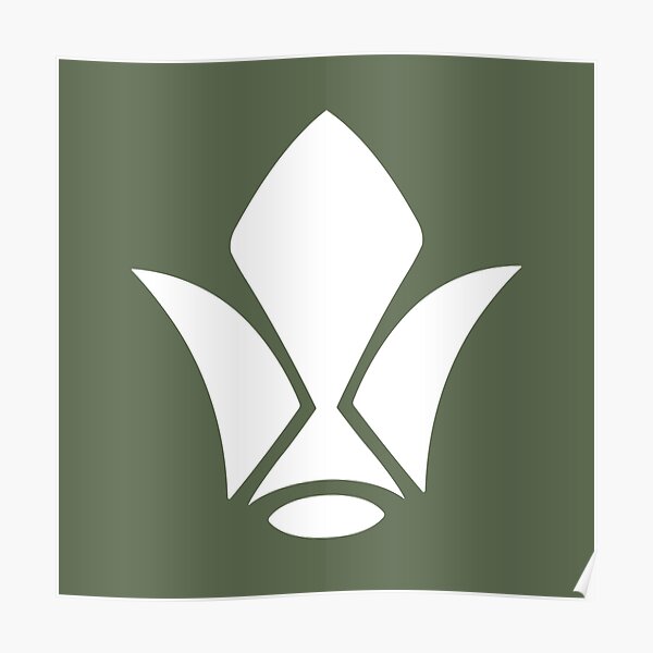 "Iron Blooded Orphans Simplistic Tekkadan Iron Flower Brigade" Poster ...