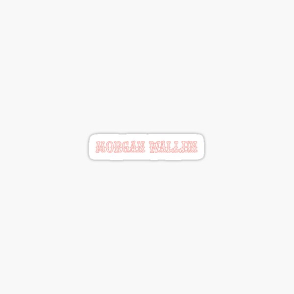"Morgan Wallen" Sticker for Sale by hgcreative | Redbubble