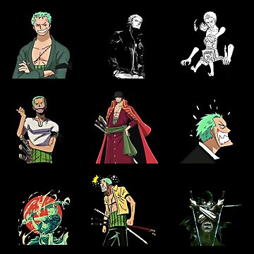 "Roronoa Zoro pack" Sticker for Sale by vensoos | Redbubble