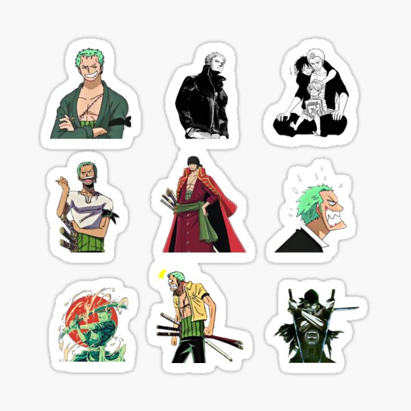 "Roronoa Zoro pack" Sticker for Sale by vensoos | Redbubble