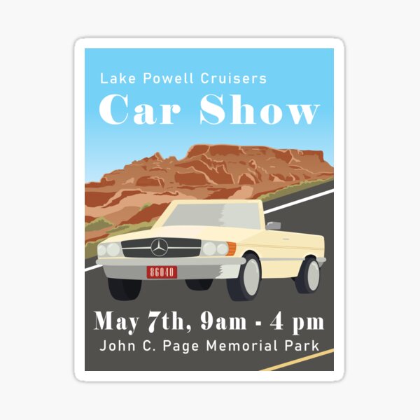 "Car Show" Sticker for Sale by jackelyne | Redbubble