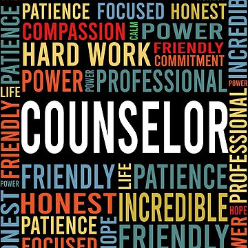 "counselor saying: counselor words gift" Poster for Sale by alaechamlal ...