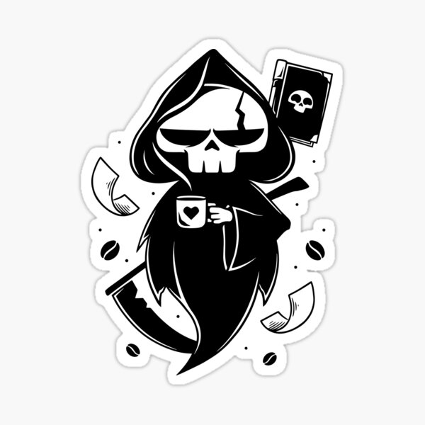 "Paperwork & Coffee" Sticker for Sale by AlundrART | Redbubble