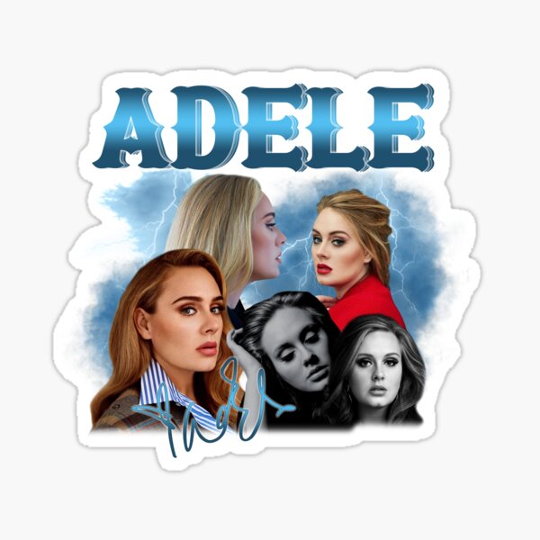 "Ádélé Vintage 90s" Sticker for Sale by GloriaKelly2 | Redbubble