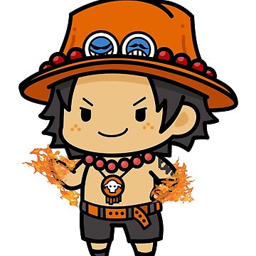 "Ace chibi One Piece" Sticker for Sale by Artyssytb | Redbubble