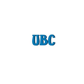 "UBC Sticker" Sticker for Sale by Anna-Ralphs | Redbubble