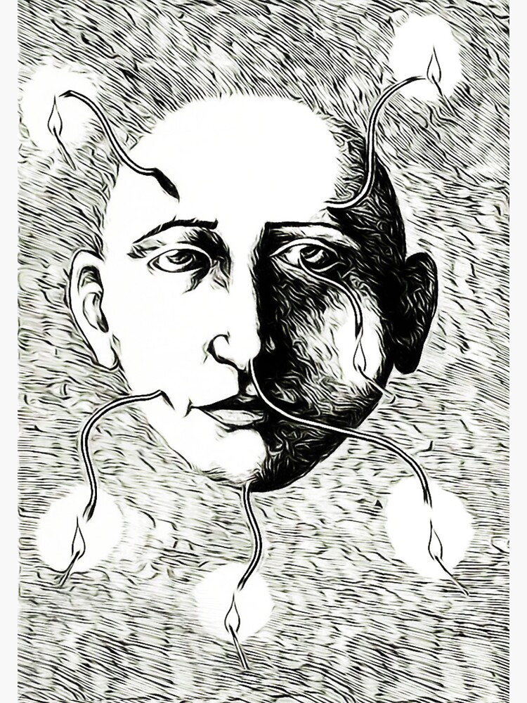 "Portrait by Topor" Sticker for Sale by Sinaerafati | Redbubble