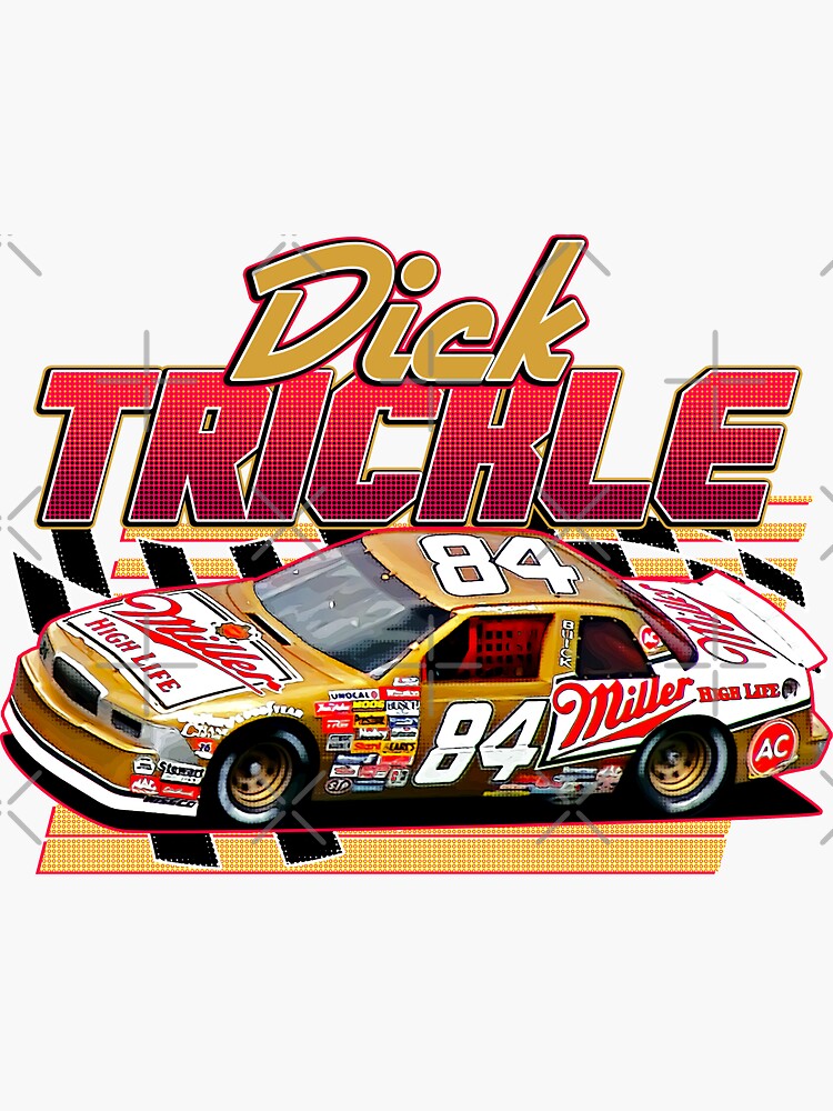 "Dick Trickle Nascar Cup retro 80s style" Sticker for Sale by gplegend ...