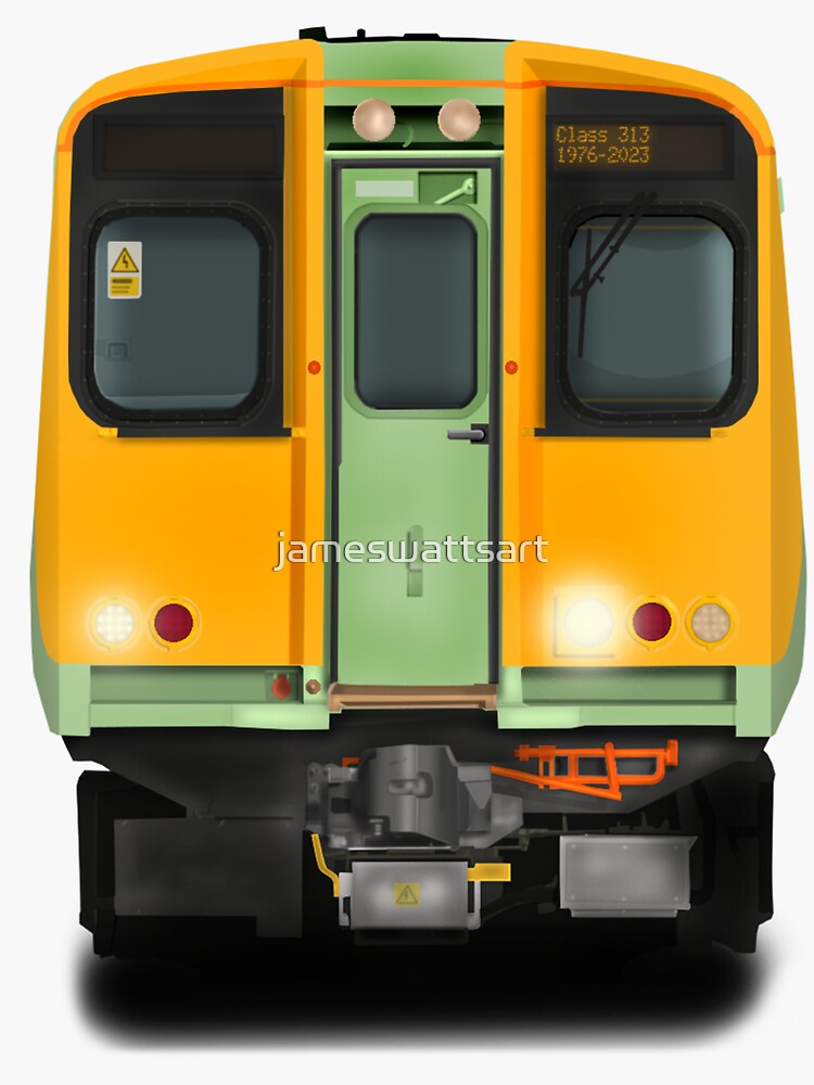 "Class 313 Electric Multiple Unit" Sticker for Sale by jameswattsart ...