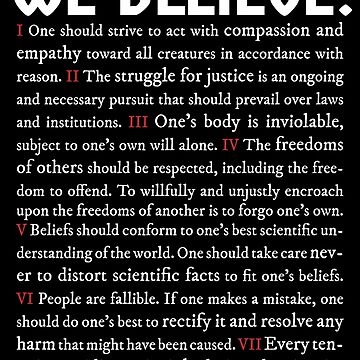 "in this house satanic temple tenets" Poster for Sale by fatpoppydesign ...