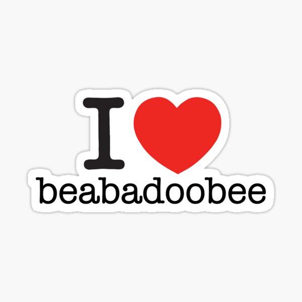 "i heart beabadoobee " Sticker for Sale by tomiemyluuuuv | Redbubble