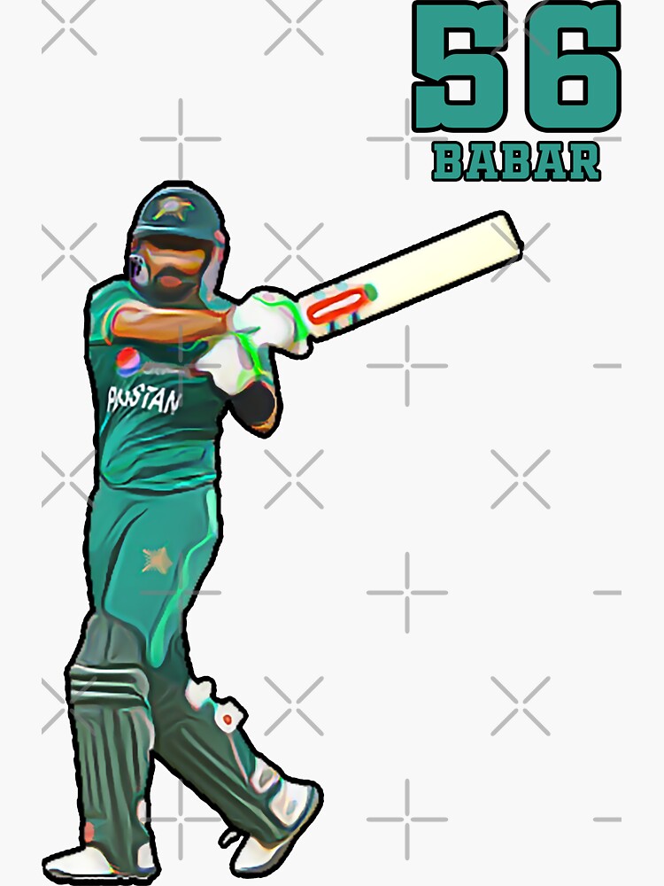 "Babar Azam-Pakistani Cricket Player-T20 Batsman" Sticker for Sale by ...