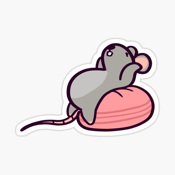 "Cartoon Rat Stretching It's Back" Sticker for Sale by ThumboArtBumbo ...